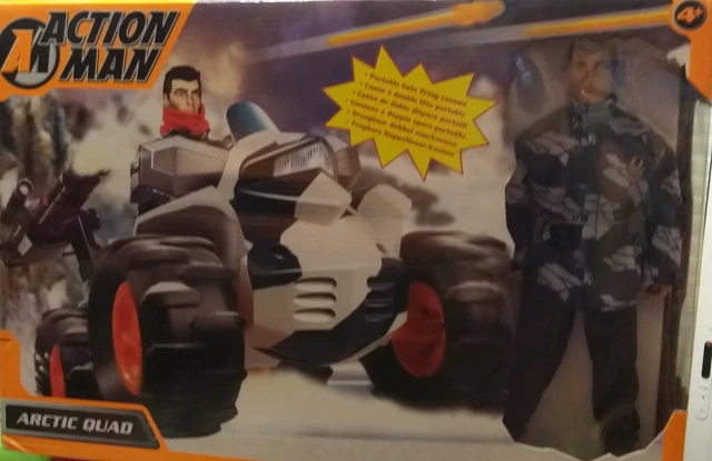 ACTION MAN + l'ARTIC QUAD AVEC CANON A DOUBLE TETE PORTABLE-COLLECTOR ...