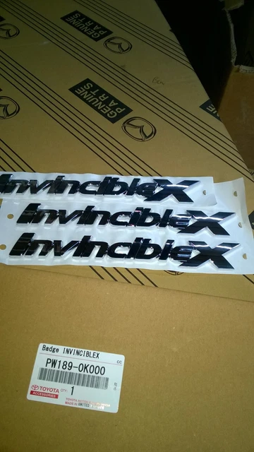 GENUINE TOYOTA HILUX Land Cruiser 3x Invincible X Badge Emblem ...