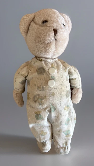 VINTAGE LITTLE SNOOZEMS Teddy Bear Pyjamas Soft Plush Bean filled Toy ...