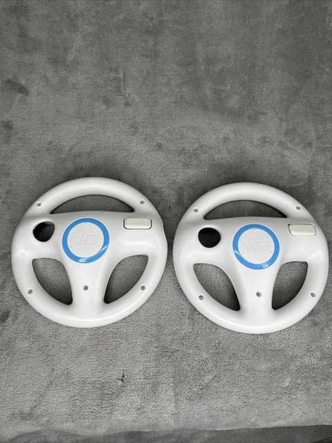 NINTENDO WII STEERING Wheel 2 Pack Mario Kart Racing for Remote Game ...