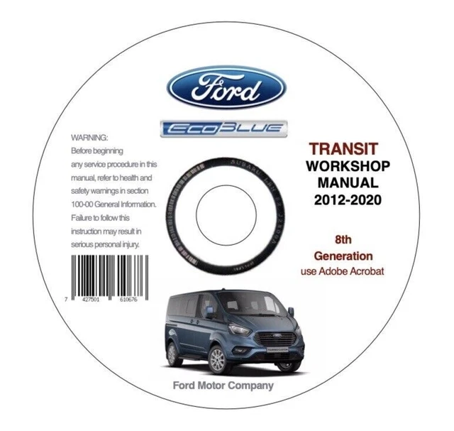 FORD TRANSIT ECOTECH mk8 (2016-2020) workshop manual repair manual on ...