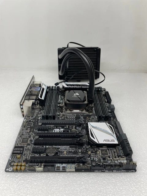 ASUS X99-A MOTHERBOARD with Corsair Heatsink Fan cooling system $89.99 ...