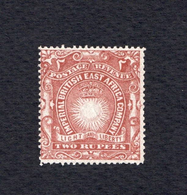 BRITISH EAST AFRICA Company 1890 Two Rupees Revenue- Mint Stamp/ No Gum ...