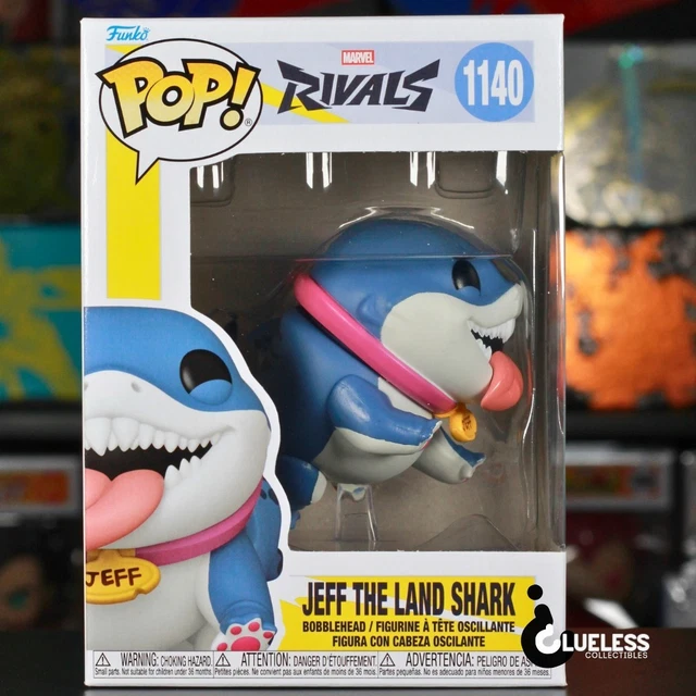 FUNKO POP! MARVEL Rivals Jeff the Land Shark #1140 And Pop Protector £ ...