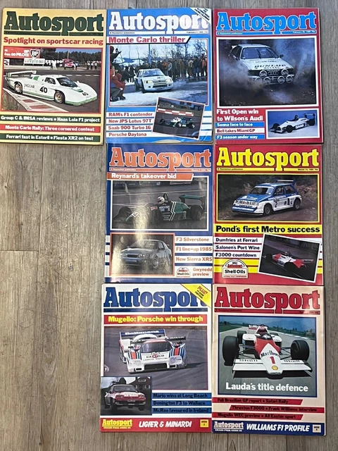 7 AUTOSPORT MAGAZINES 1985 Motoring Mag £25.00 - PicClick UK
