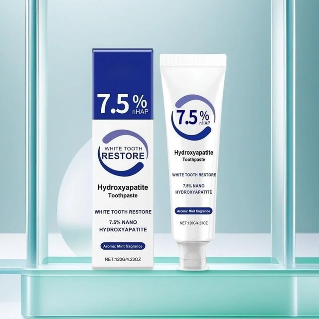 7.5% HYDROXYAPATITE TOOTHPASTE, Hydroxyapatite Toothpaste for Enamel ...