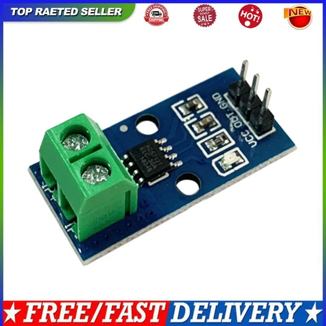 ACS712 DC5V HALL Effect Current Sensor Module DC Current Sensor Module ...