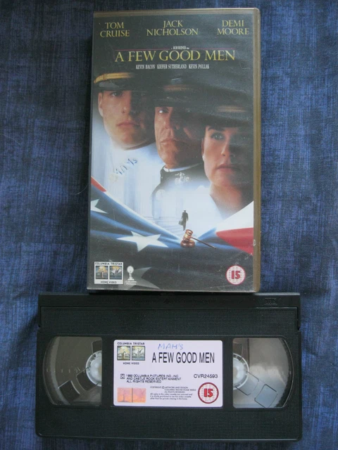 A FEW GOOD MEN VHS VIDEO. Cert.15. 1992 version.Tom Cruise, Demi Moore ...