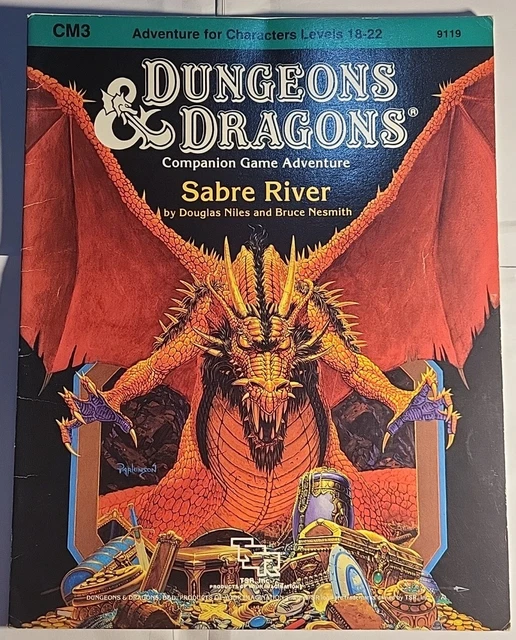 TSR DUNGEONS AND DRAGONS- SABRE RIVER-CM3 9119-Lvls 18-22 £0.99 ...