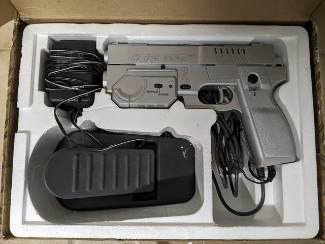 REAL ARCADE LIGHT Gun I PS1 ONE Playstation Sony I Joytech Controller ...