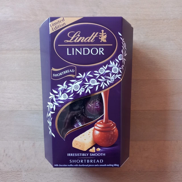 LINDT LINDOR TRUFFLES with Shortbread. Milk Chocolate. Limited Edition ...
