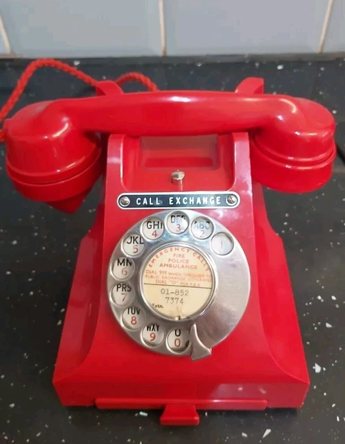 BEST OF BAKELITE Red 312 Auc(18) Deskphone 1956 £529.99 - PicClick UK