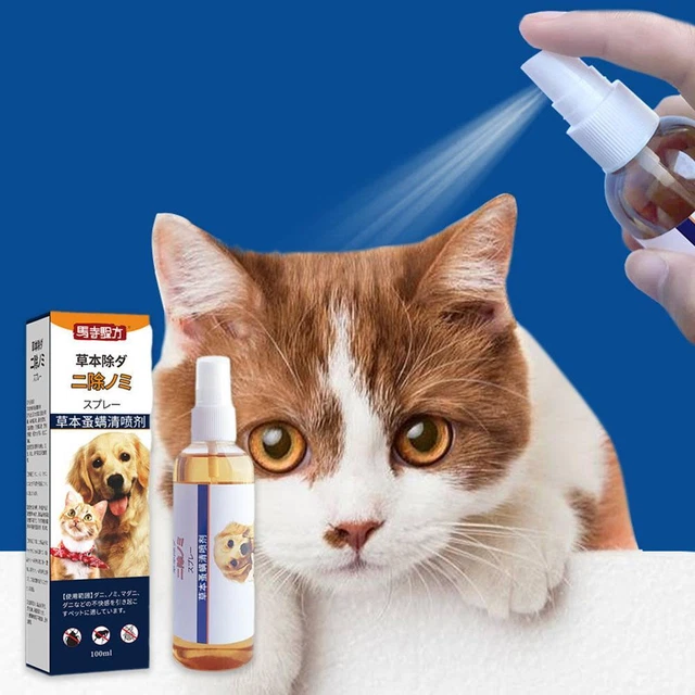 HERBACEOUS MITE SPRAY for Cats Dogs Anti Insect Spray Against Lice ...