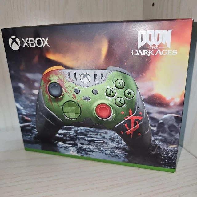 XBOX WIRELESS CONTROLLER Doom The Dark Ages Limited Edition Green Red ...