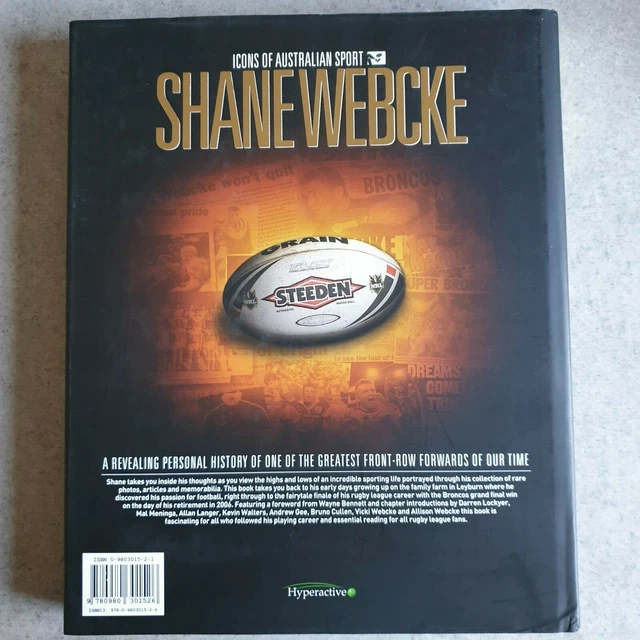 SHANE WEBCKE: ICONS of Australian Sport, Hardcover $20.00 - PicClick AU