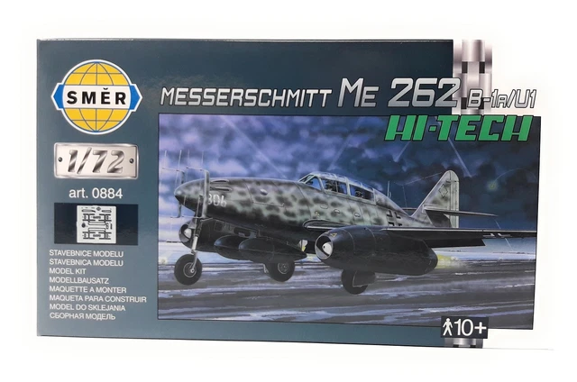 SMER MODELLBAU MODELLBAUSATZ Militär 1:72 Flugzeug Messerschmitt Me 262 B-1a-U1 EUR 14,90 ...