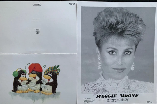 MAGGIE MOONE TV Singer (Name That Tune) Vintage *Hand Signed* Photo ...