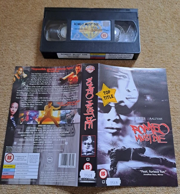 ROMEO MUST DIE - Vhs Video - Warner - Ex-Rental Big Box. £1.99 - PicClick UK