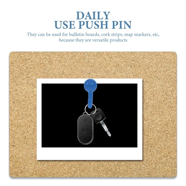 200PCS OFFICE PUSHPINS Multi-use Thumb Tacks Bulletin Thumbtacks Map ...