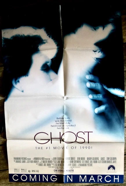 MOVIE POSTER ORIGINAL reproduction 1990 27x40" "Ghost" Swayze,Moore £11 ...