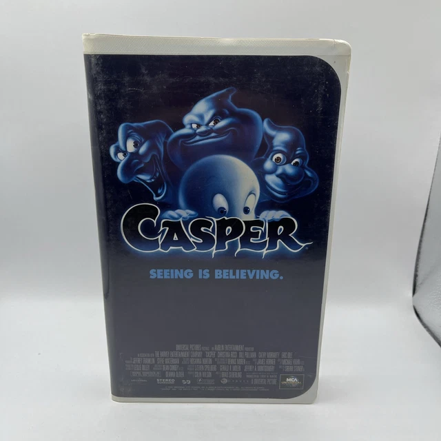 CASPER (VHS, 1995, Clamshell) Christina Ricci, Bill Pullman, Haunted ...