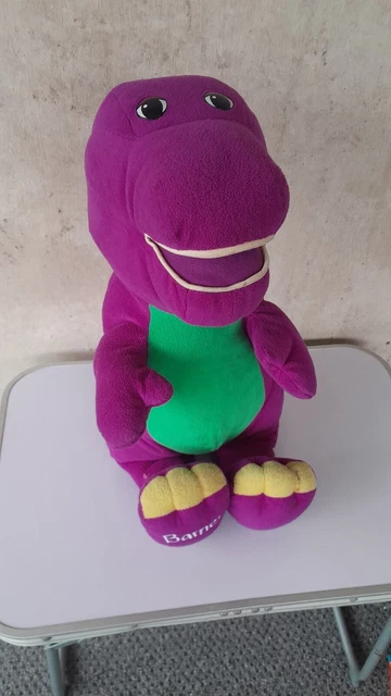 JUMBO TALKING BARNEY 2001 18" Mattel Fisher Price Barney And Friends ...