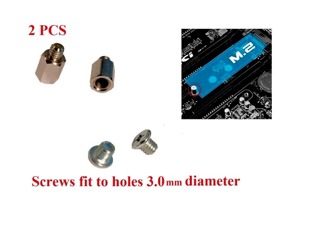 2 X Set Mounting Kits M 2 Screw Hex Standoff Screw Fit Holes 3 0 Mm