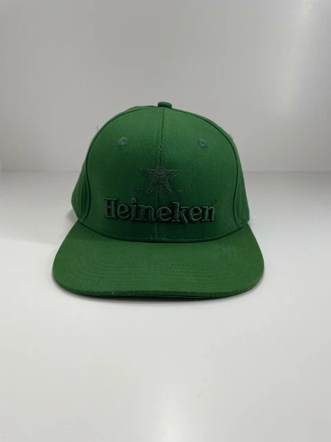 HEINEKEN BEER GREEN snap back cap hat adjustable one size fits most 100 ...