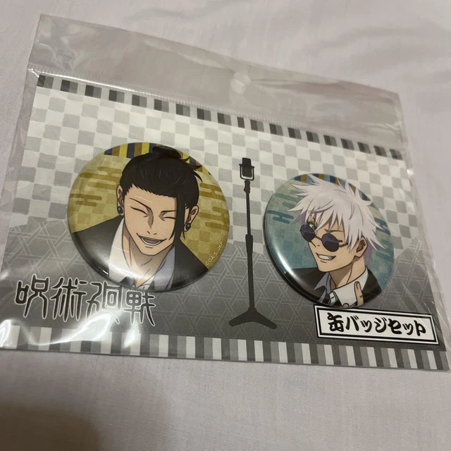 Jujutsu Kaisen Haritare Honpo Suguru Geto Gojo Satoru Can Badge Set Eur