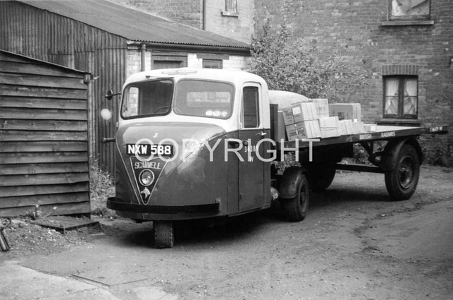 TRUCK PHOTO - BRITISH RAILWAYS - SCAMMEL SCARAB ARTIC FLATBED £0.96 ...