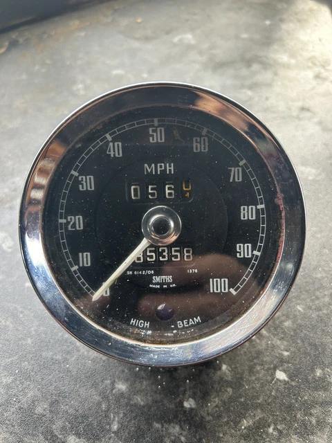 MG MIDGET SPRITE 1275cc Smiths speedometer 1967-74 SN 6142/06 1376tpm ...