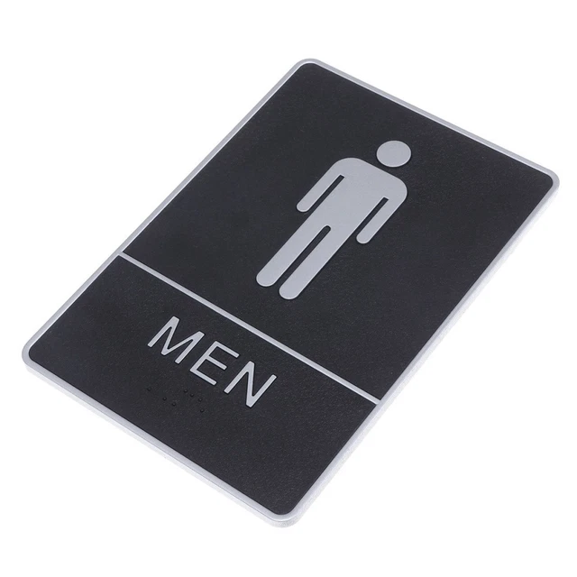 TOILET SIGN WC Notice Board Bathroom Sign Toilet Sign Wall Decal Mural ...