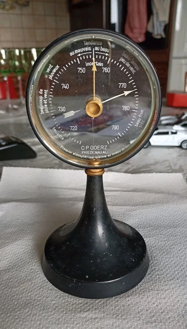 TRÈS RARE BAROMÈTRE Carl Paul Goerz Ou C. P. Goerz Fonctionnement A ...
