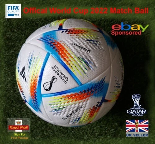 WORLD CUP FOOTBALL Qatar 2022 Al Rihla Pro Offical Match Ball £50.46 ...
