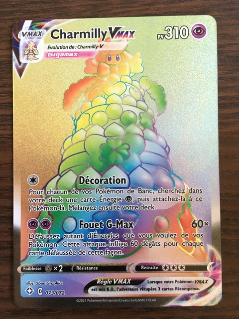 CARTE POKÉMON CHARMILLY Vmax 073/072 EB4.5 Destinées Radieuses FR NEUF ...
