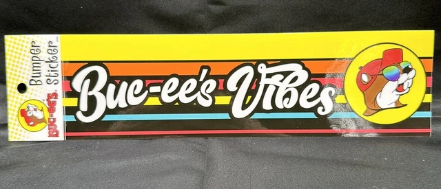 BUC-EE’S VIBES BUMPER Sticker *NEW* 10.25” Bucees Travel Center $5.99 ...