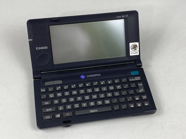 CASIO CASSIOPEIA A-11 4MB - RARE Vintage PDA / Pocket Computer Windows ...
