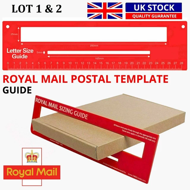 ROYAL MAIL PPI Letter Size Guide Ruler Post Office Postal Price Postage ...