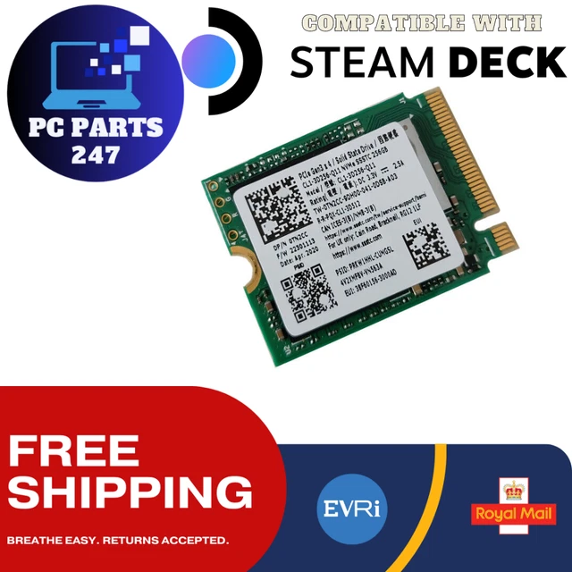 PCIE GEN3 X 4 Solid State Drive NVMe SSSTC 256GB - Steam Deck - MS ...