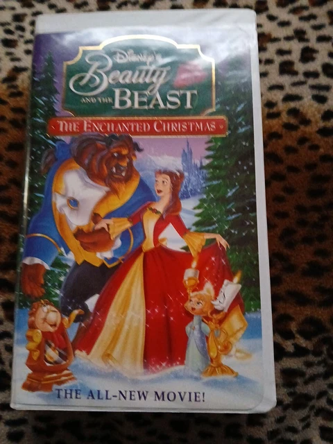 DISNEY'S BEAUTY AND the Beast Enchanted Christmas VHS Tape £5.51 ...
