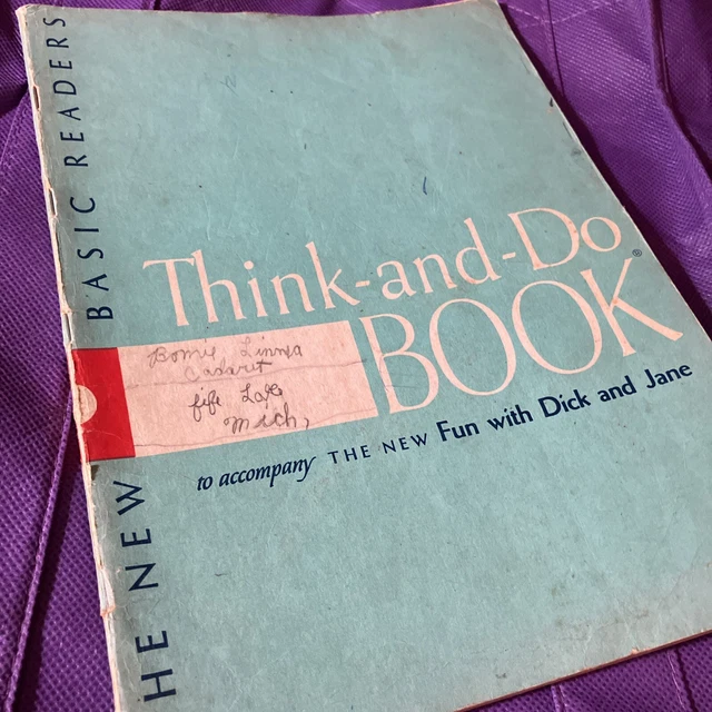 1956 “THE NEW Fun With Dick And Jane” Think And Do Book $8.50 - PicClick