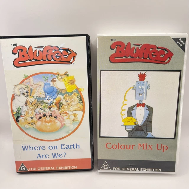 BLUFFERS: WHERE ON Earth Are We? and Colour Mix Up (VHS) $9.95 ...