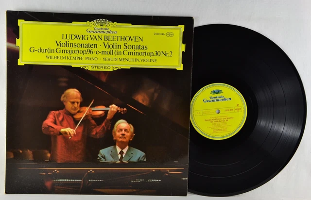 MENUHIN / KEMPFF - BEETHOVEN Violin Sonatas - Deutsche Grammophon LP ...