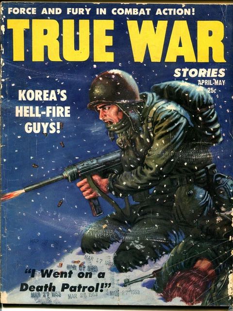 TRUE WAR #2 4/1953-Lilly Christine-Death Patrol-mitrailleuse-A-bombe-VG ...