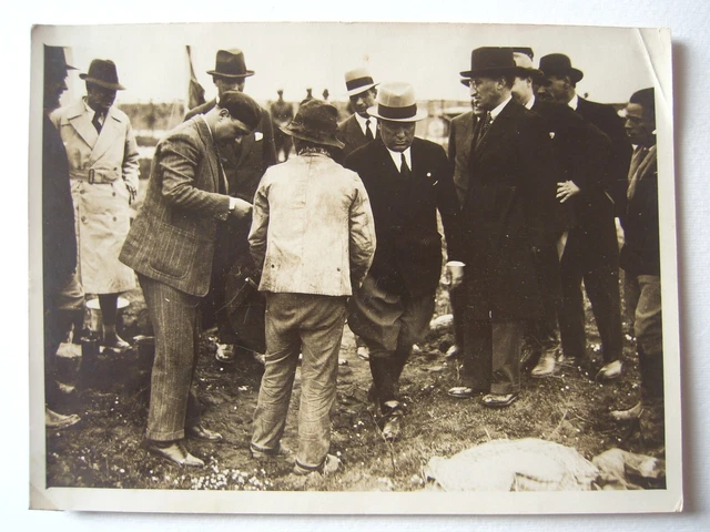 FOTO DEL DUCE Benito Mussolini In Visita Alla Localita' "Agro Pontino ...