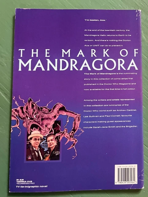 DOCTOR WHO THE MARK OF MANDRAGORA Graphic Novel Book - Virgin 1993 Very ...