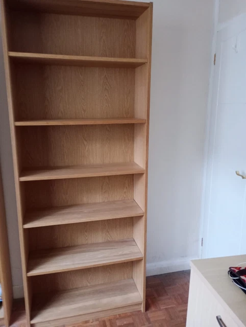 IKEA BILLY BOOKCASE Oak Effect tall large bookshelf storage unit. £25. ...