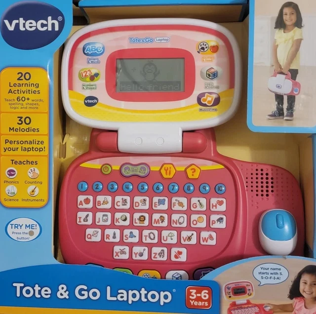 NEW VTECH TOTE And Go Laptop Computer Kids Toddler Learning Games ...