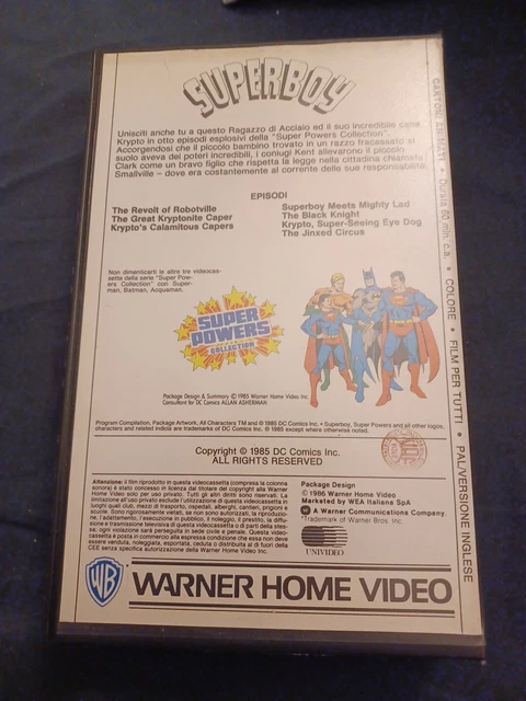 SUPERBOY-SUPER POWERS COLLECTION. Vhs Warner Home Video Rara. EUR 45,50 ...