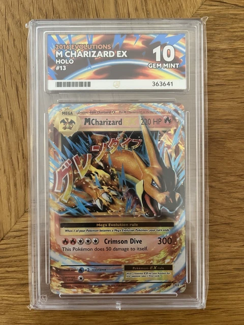 ACE 10 POKÉMON TCG 2016 Evolutions Mega Charizard Ex Holo #13/108 not ...